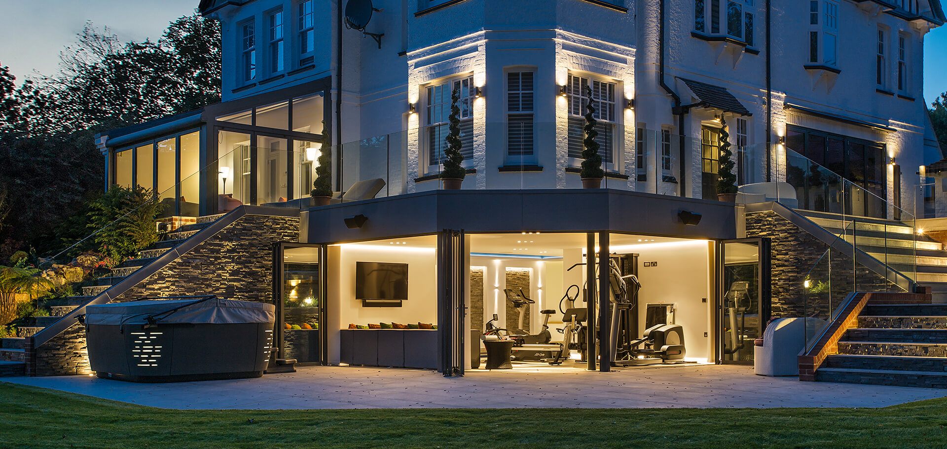 Basement Leisure Complex Lighting Project Hampshire